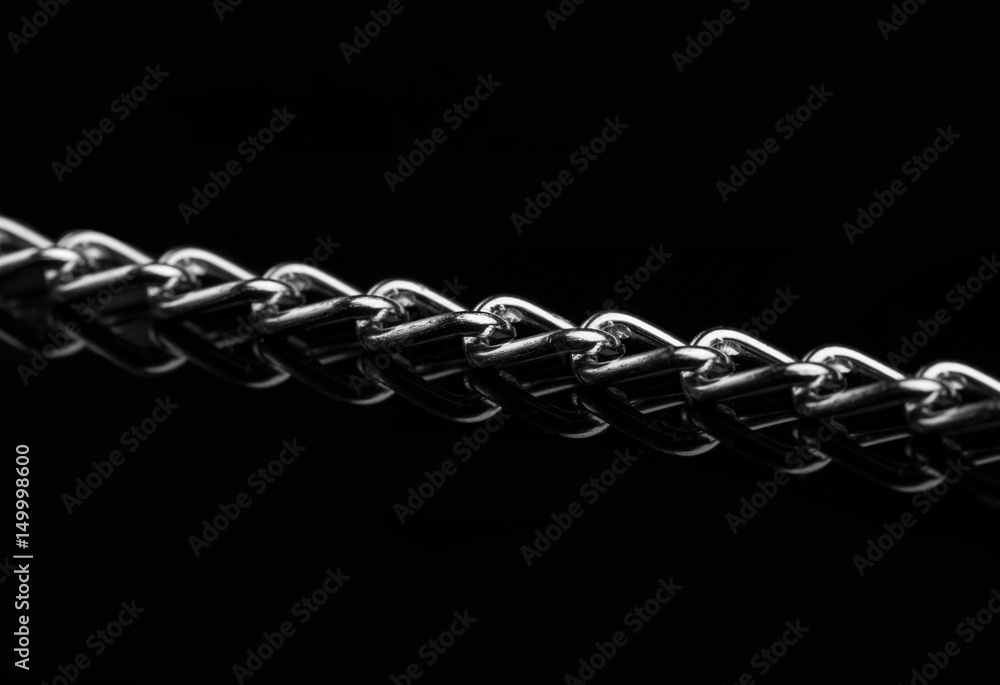 Black Chain Background