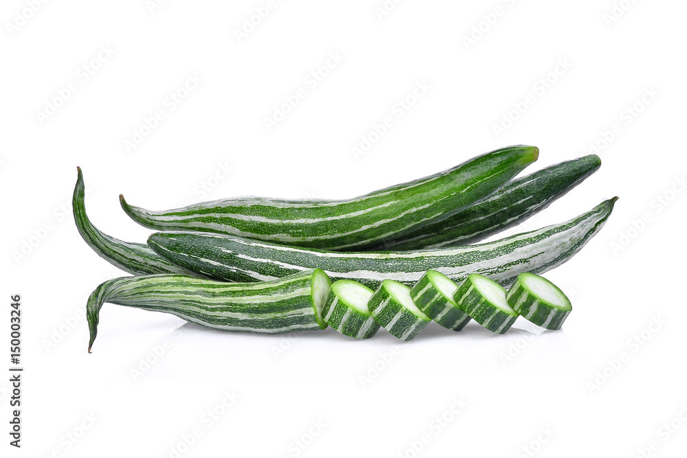 fresh snake gourd isolated on white background Stock Photo | Adobe Stock