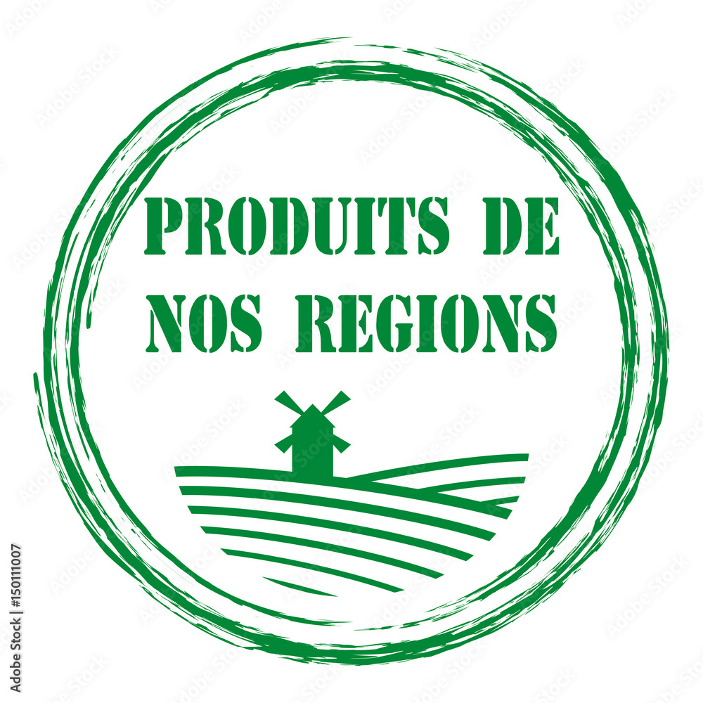 Vecteur Stock Logo produits de nos régions. | Adobe Stock