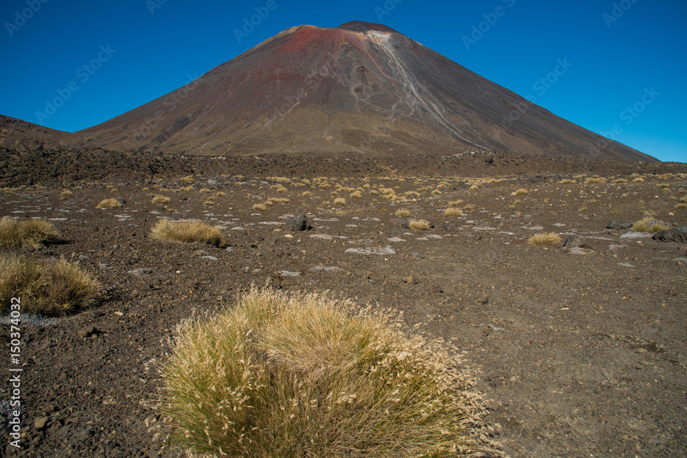 Mount Ngauruhoe or Mt.Doom the iconic famous volcano in Tongariro ...