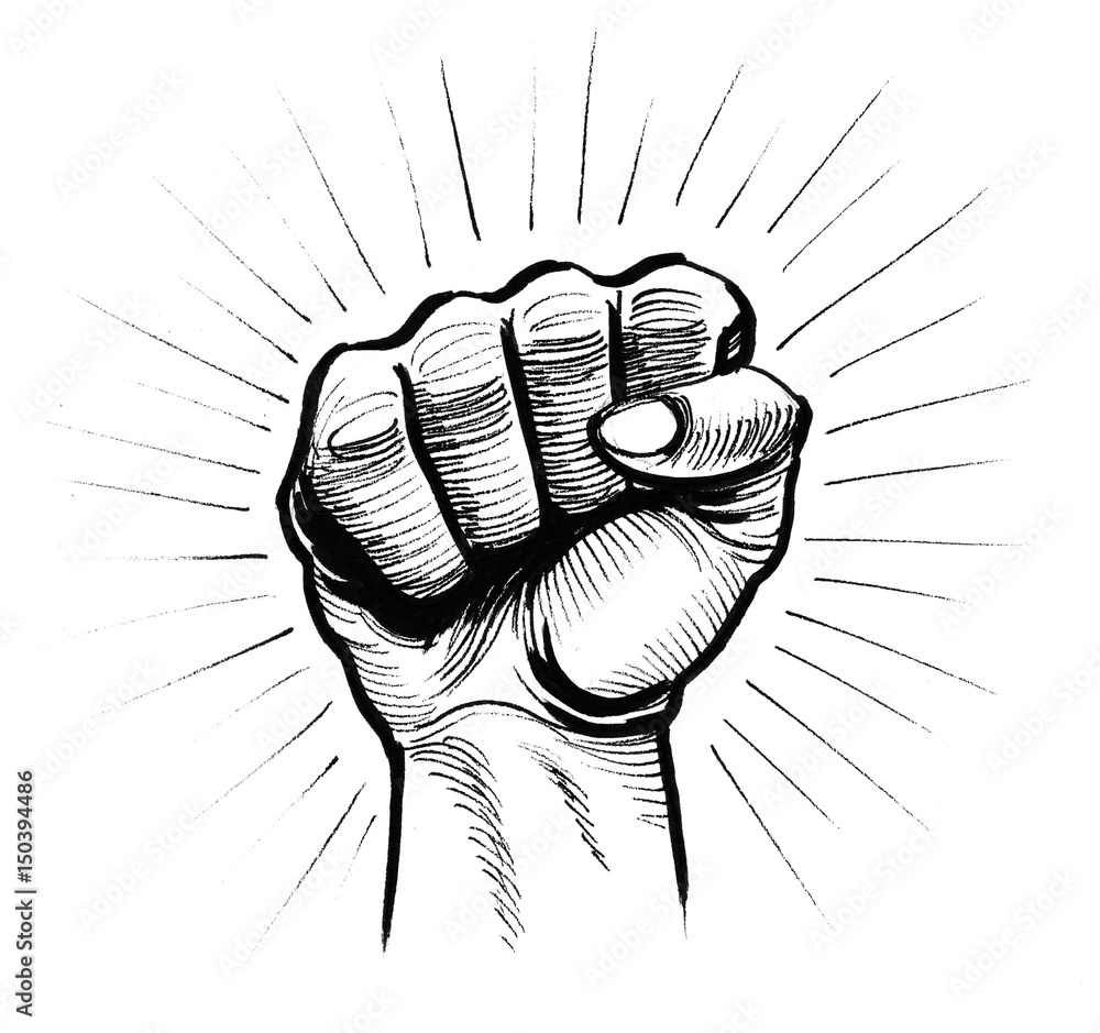 Rebel fist Stock Illustration | Adobe Stock