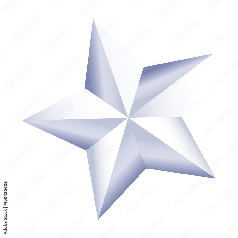 white star american independence nation symbol vector illustration ...