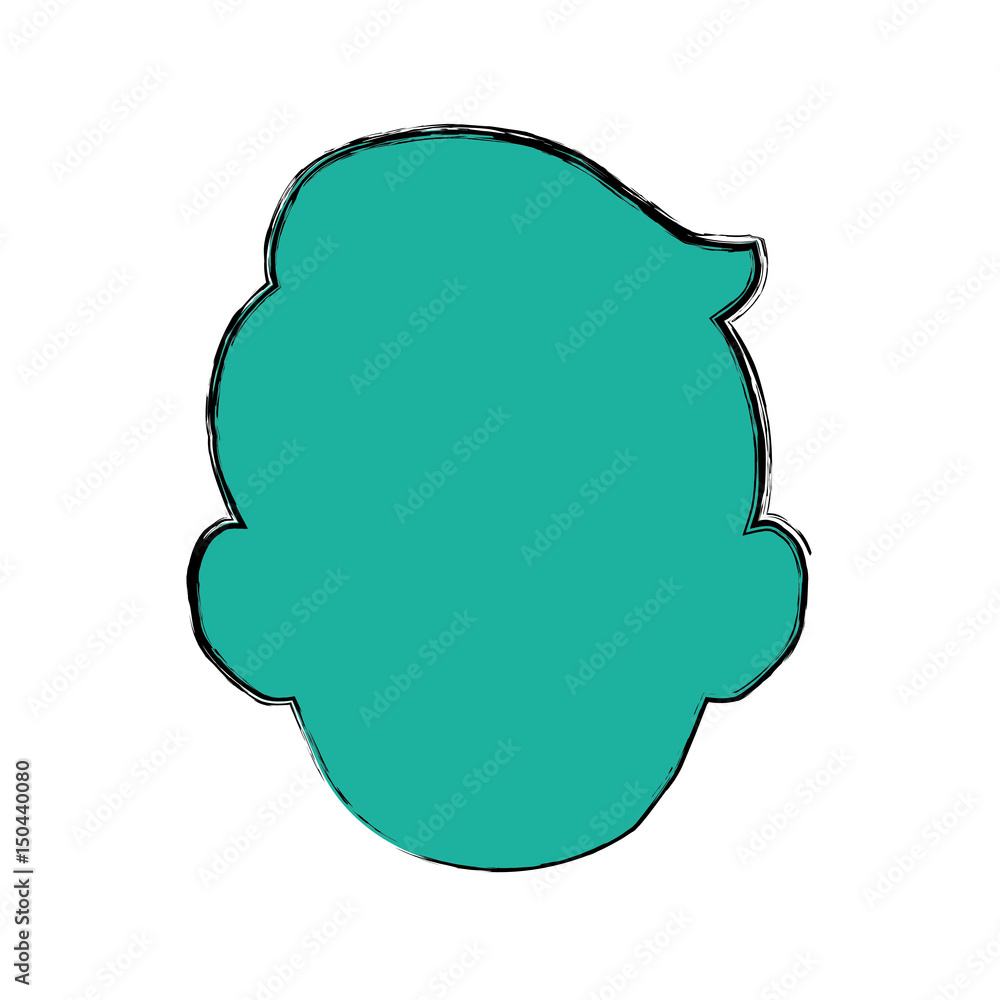 Man faceless profile icon vector illustration graphic design Stock ...