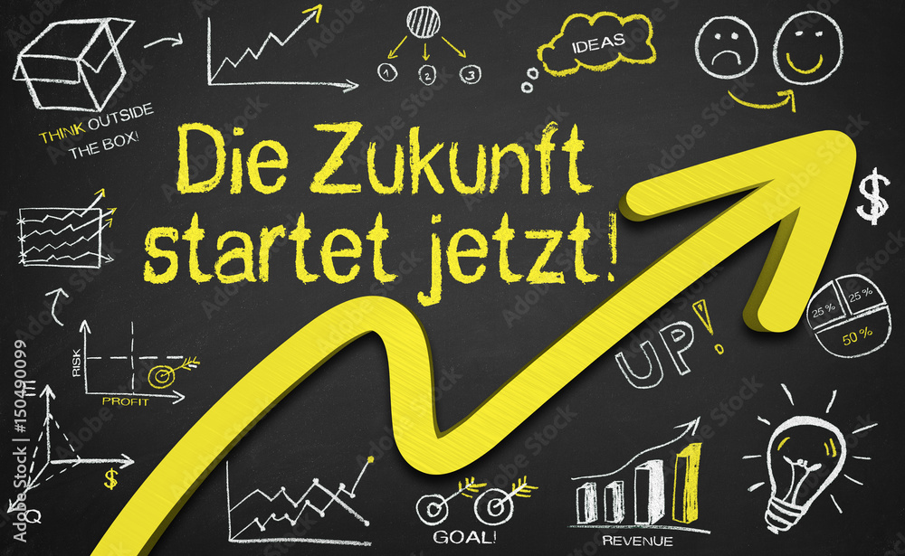 Die Zukunft startet jetzt! Stock-Illustration | Adobe Stock