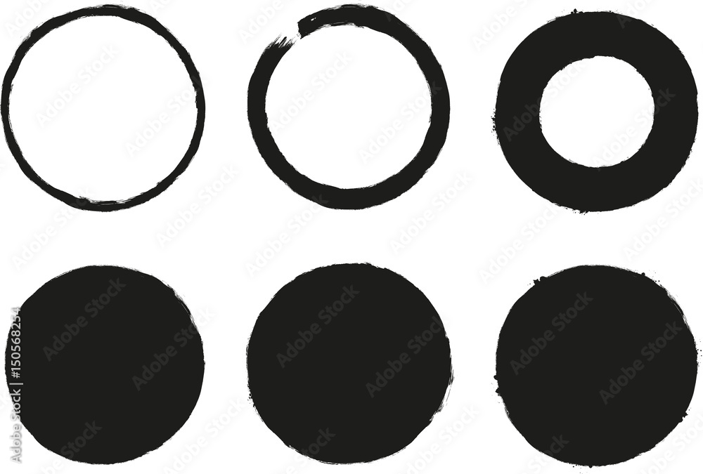 Rough Edge Eroded Circles perfect for callouts Stock Vector | Adobe Stock