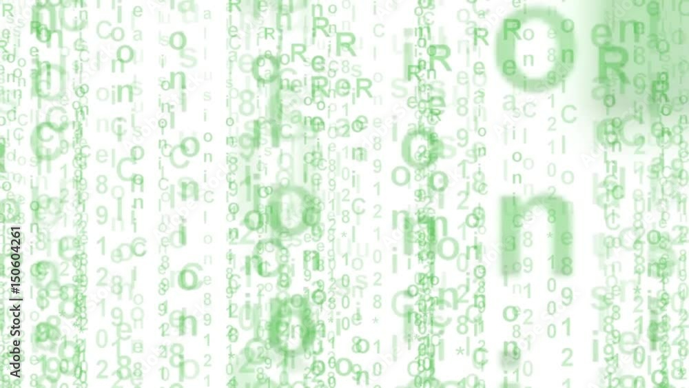 Vidéo Stock abstract number scrolling across the screen,data code ...