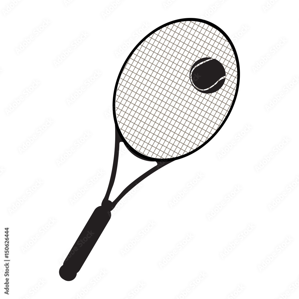 Tennis Racket Silhouette