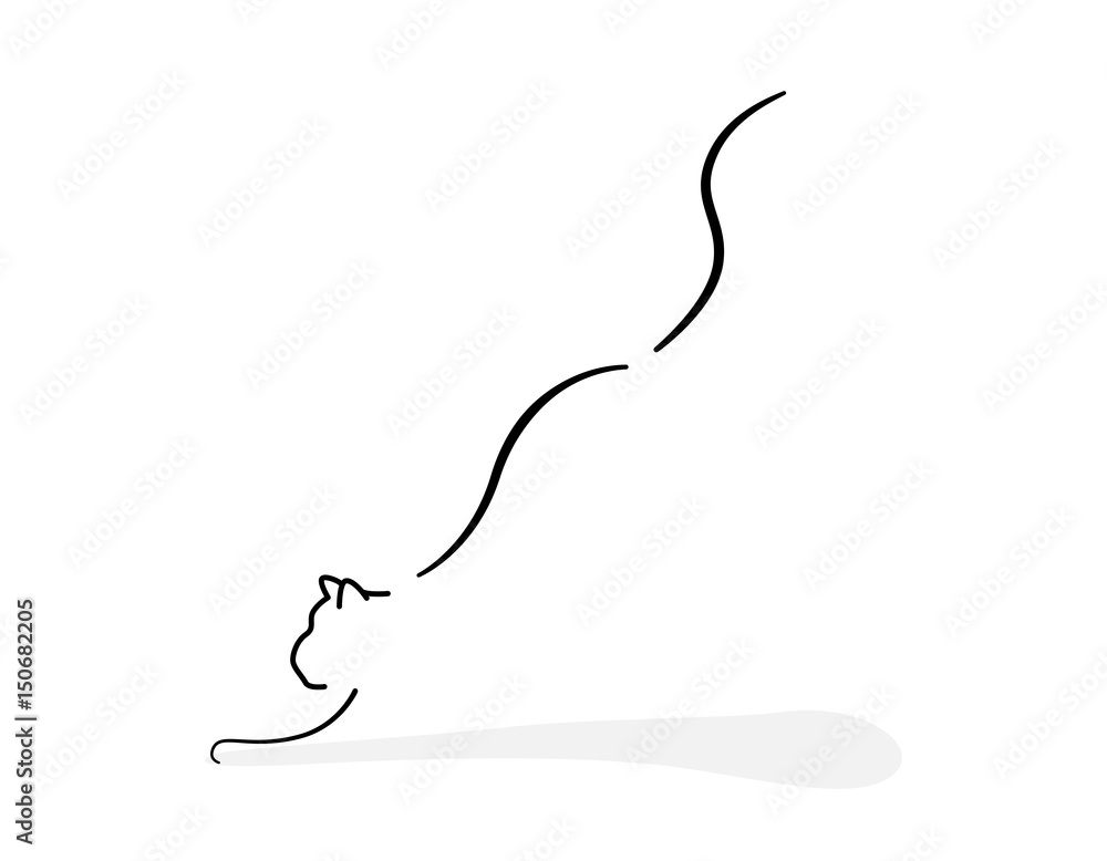 Cat Jumping Drawing