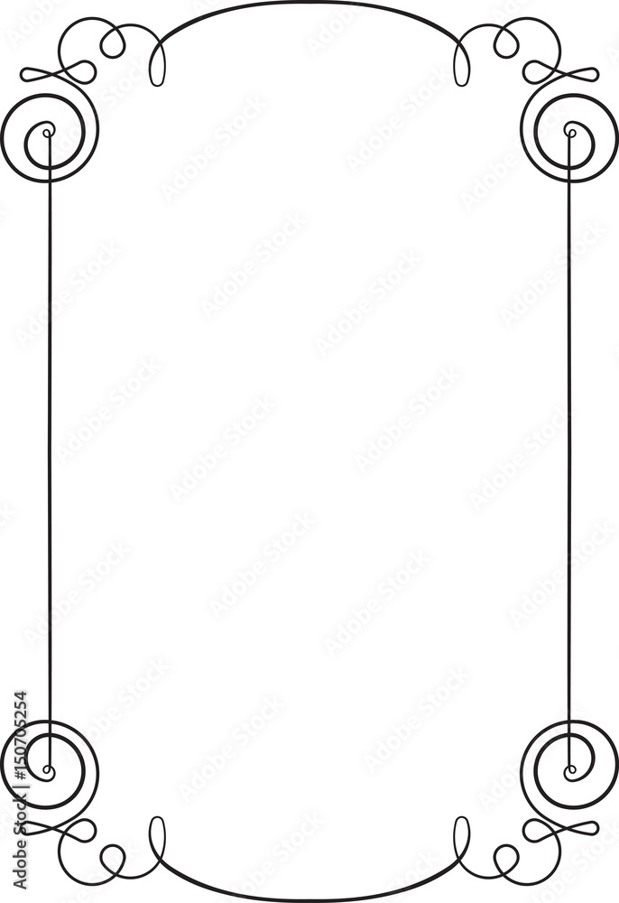 Simple Frames Design Black