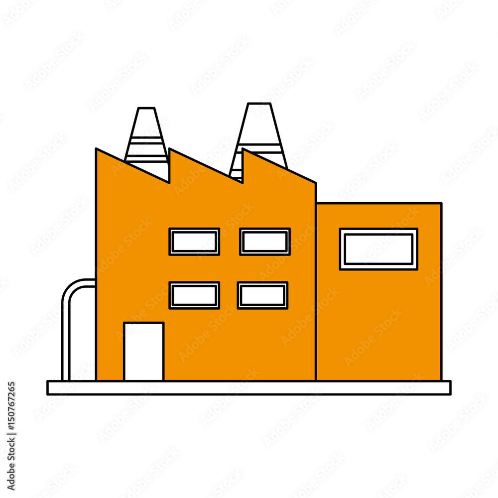 Industry Building Cartoon