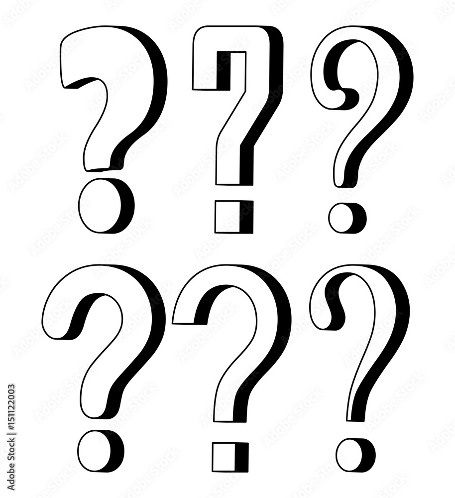 question mark silhouette vector symbol icon design. Stock Vector ...