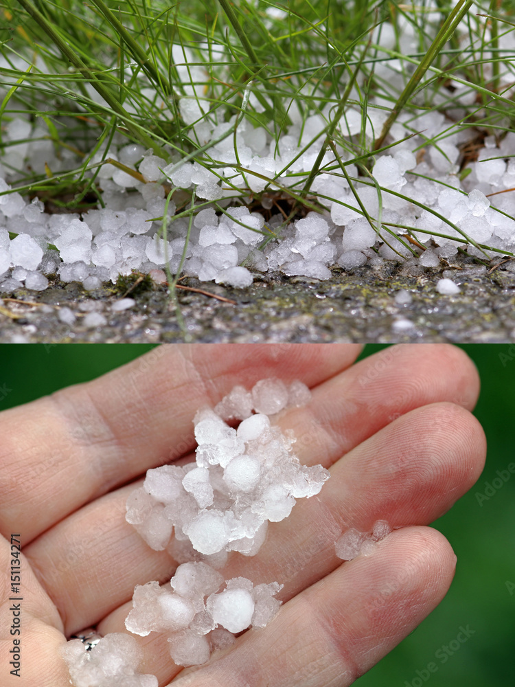 Heftiges Gewitter mit Graupel und Hagel Stock Photo | Adobe Stock