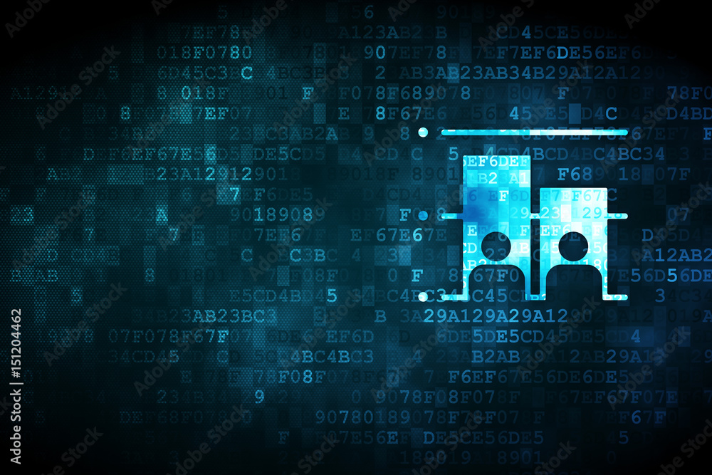 Political concept: Election on digital background Stock Illustration ...