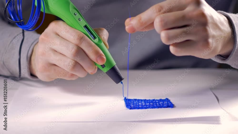 Printing plastic model with Plastic Wire Filament using 3D pen ...