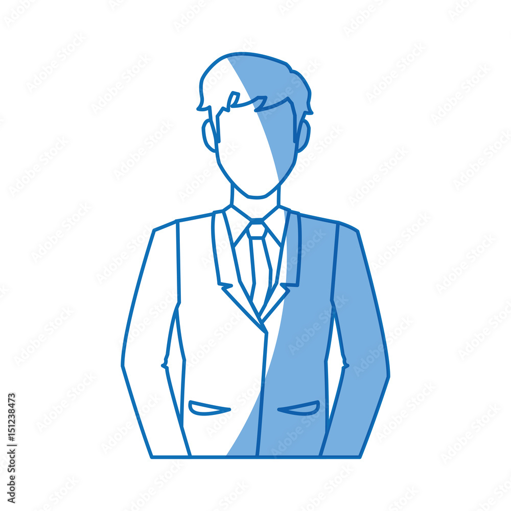 cartoon man business elegant manager vector illustration Stock Vector ...