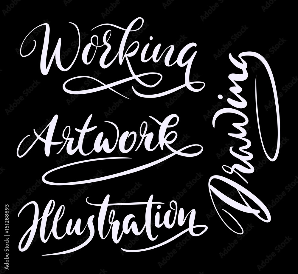 Drawing and illustration hand written typography. Good use for logotype ...
