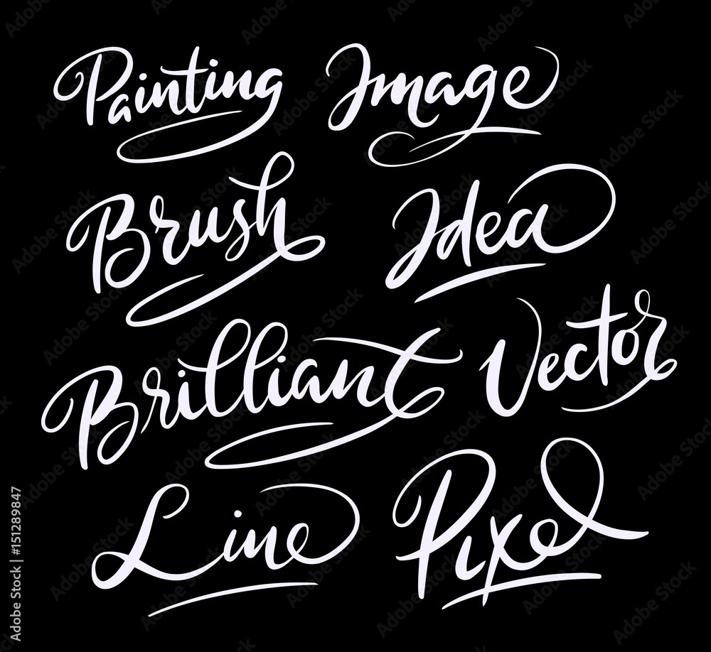 Brilliant painting hand written typography. Good use for logotype ...