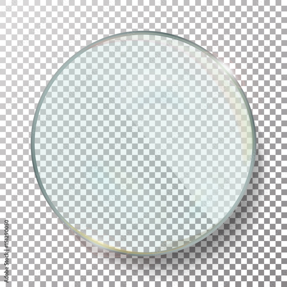 Transparent Round Circle Vector Realistic Illustration. Background ...