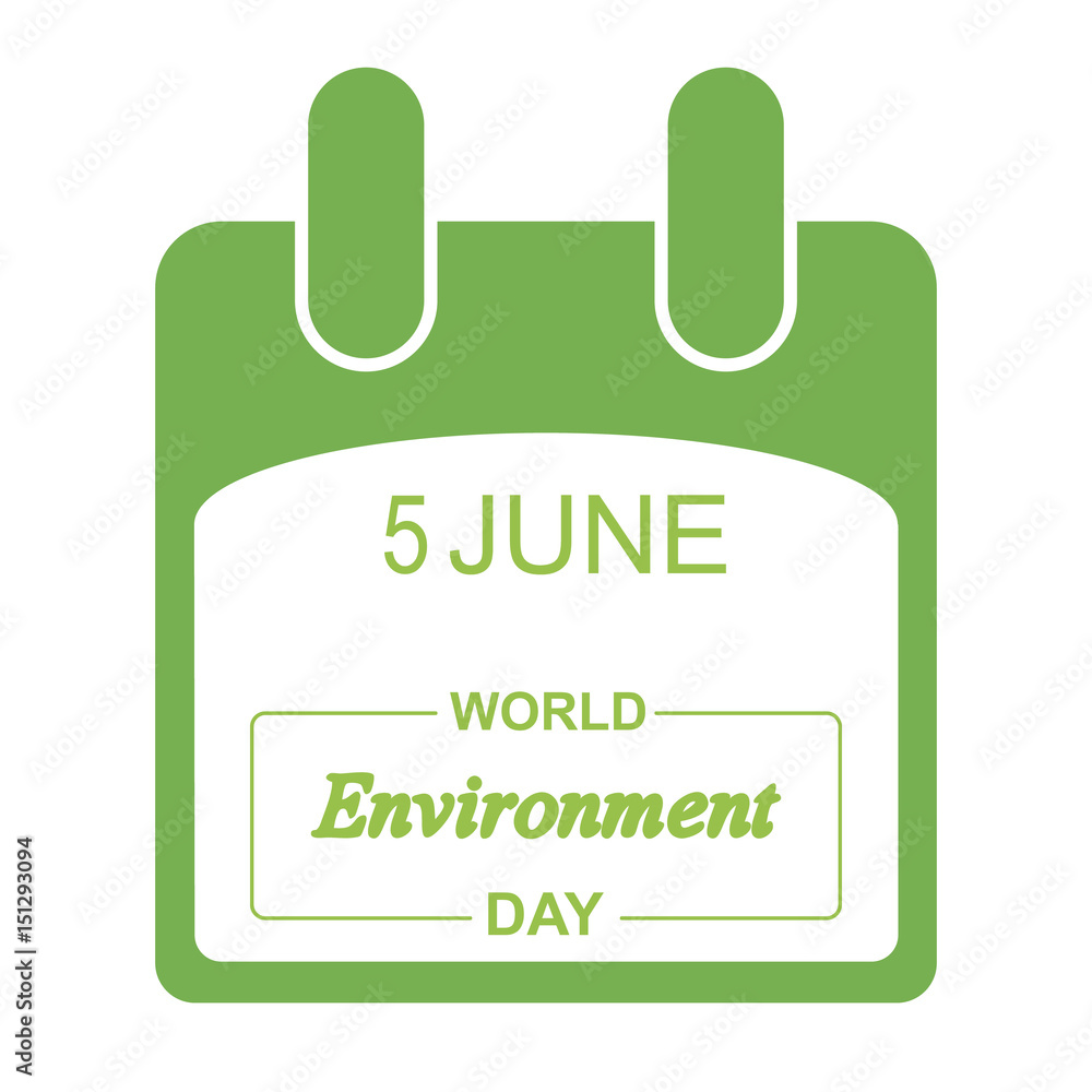 World Environment Day. Template Design concept Calendar style. Stock ...