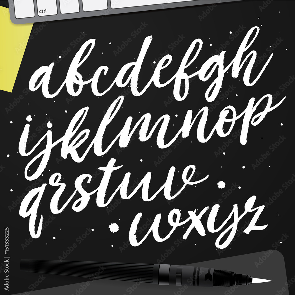 Vector Alphabet. Exclusive Custom Letters. Lettering and Custom ...