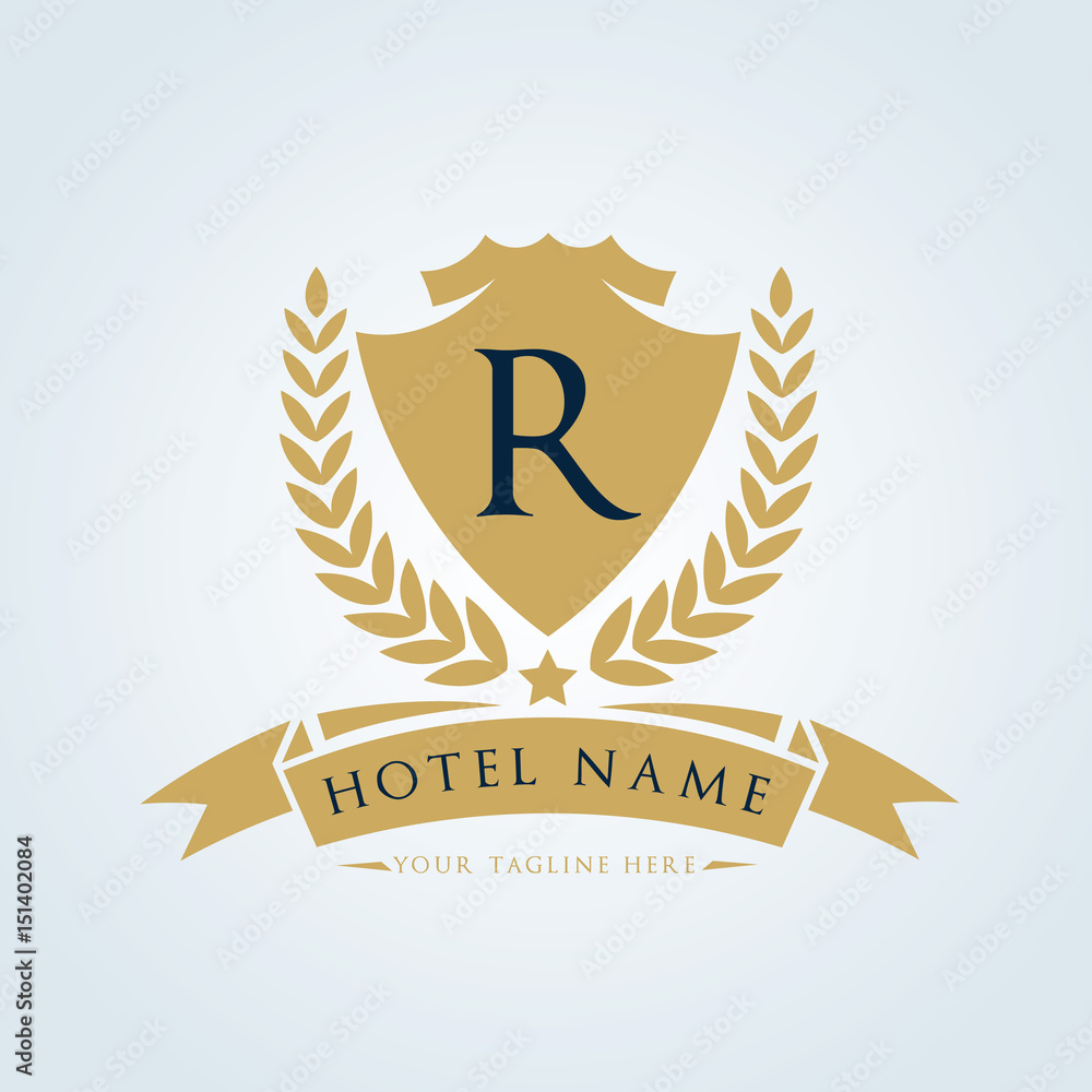 Luxury Hotel logo, Boutique logo, vintage logo, king royal brand ...