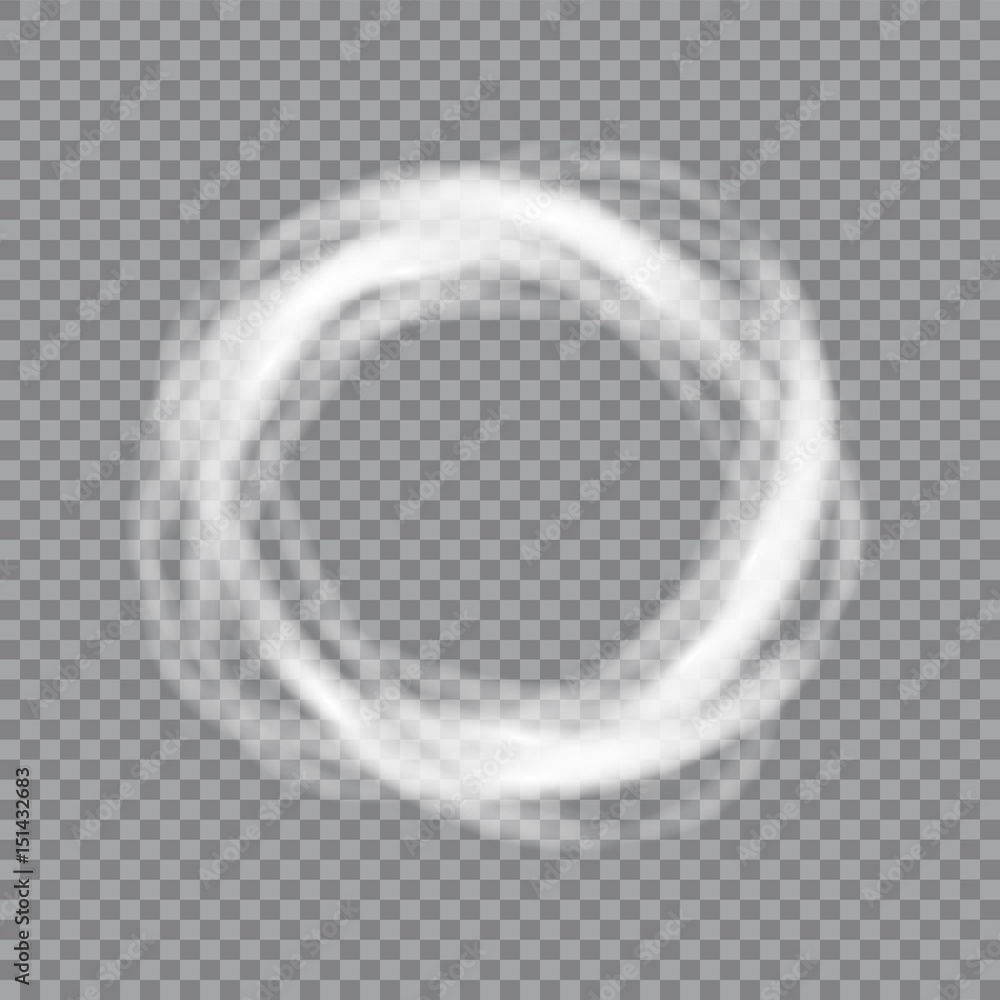 Circular lens flare transparent light effect. Abstract sparkling spark ...