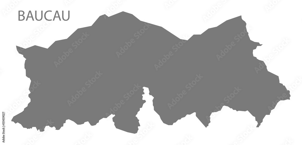 Baucau East Timor map grey illustration silhouette Stock Vector | Adobe ...