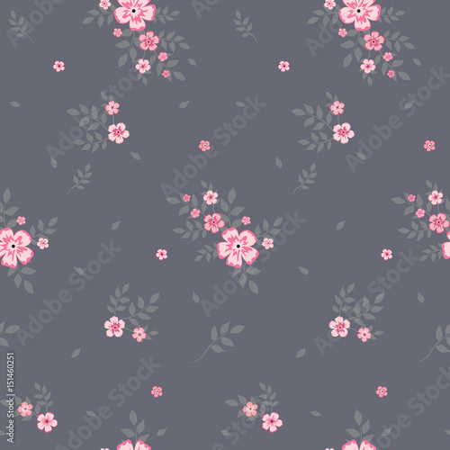 Gray And Pink Flower Background