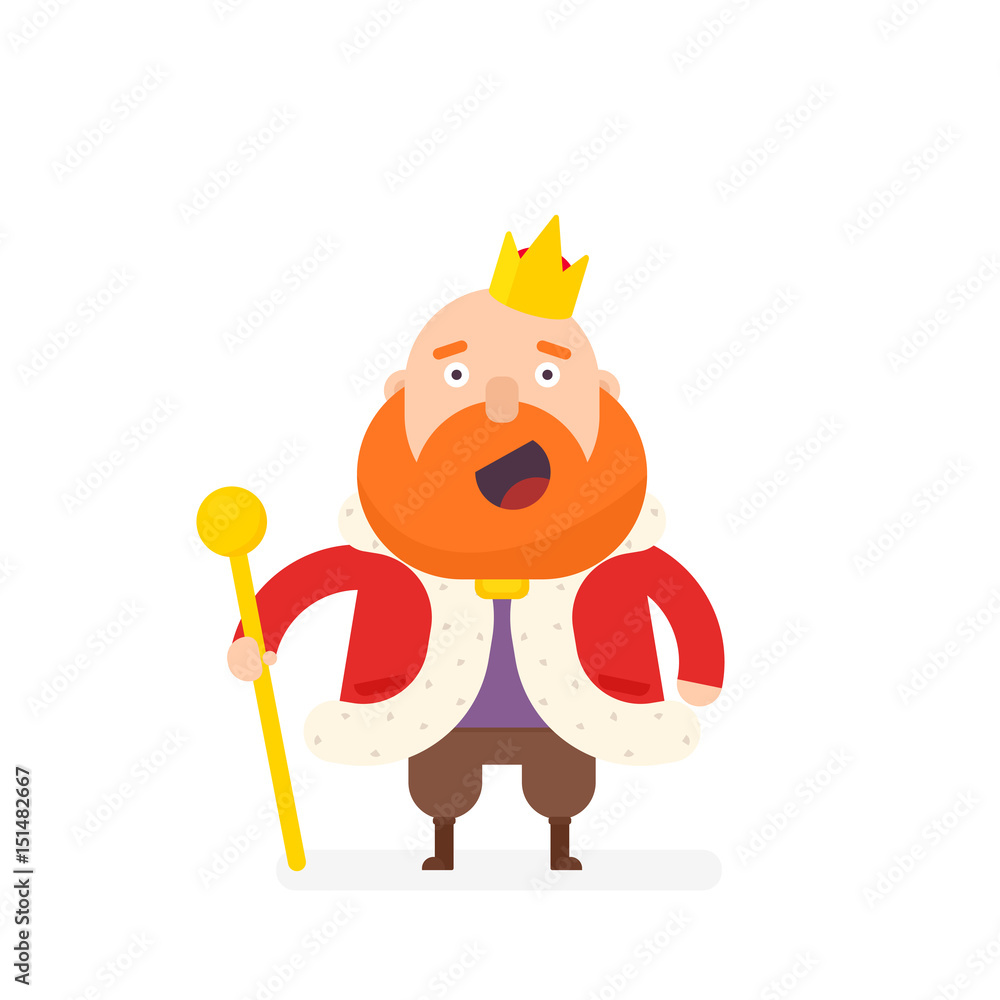 cartoon king character Stock Vector | Adobe Stock