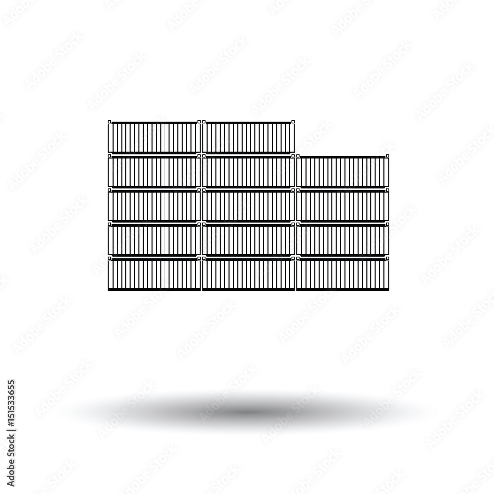 Container stack icon Stock Vector | Adobe Stock