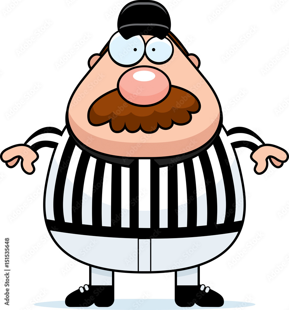 Cartoon Referee Stock Vector | Adobe Stock