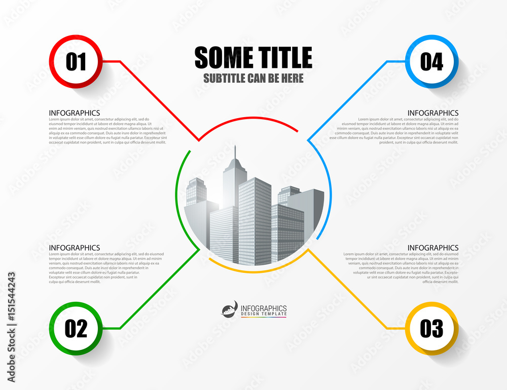 Infographic report template Business concept for your data Stock Vector ...