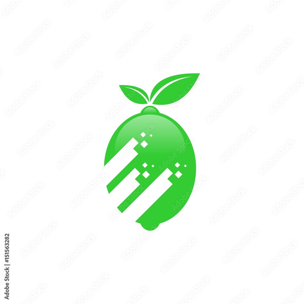 lemon technology logo Stock Vector | Adobe Stock