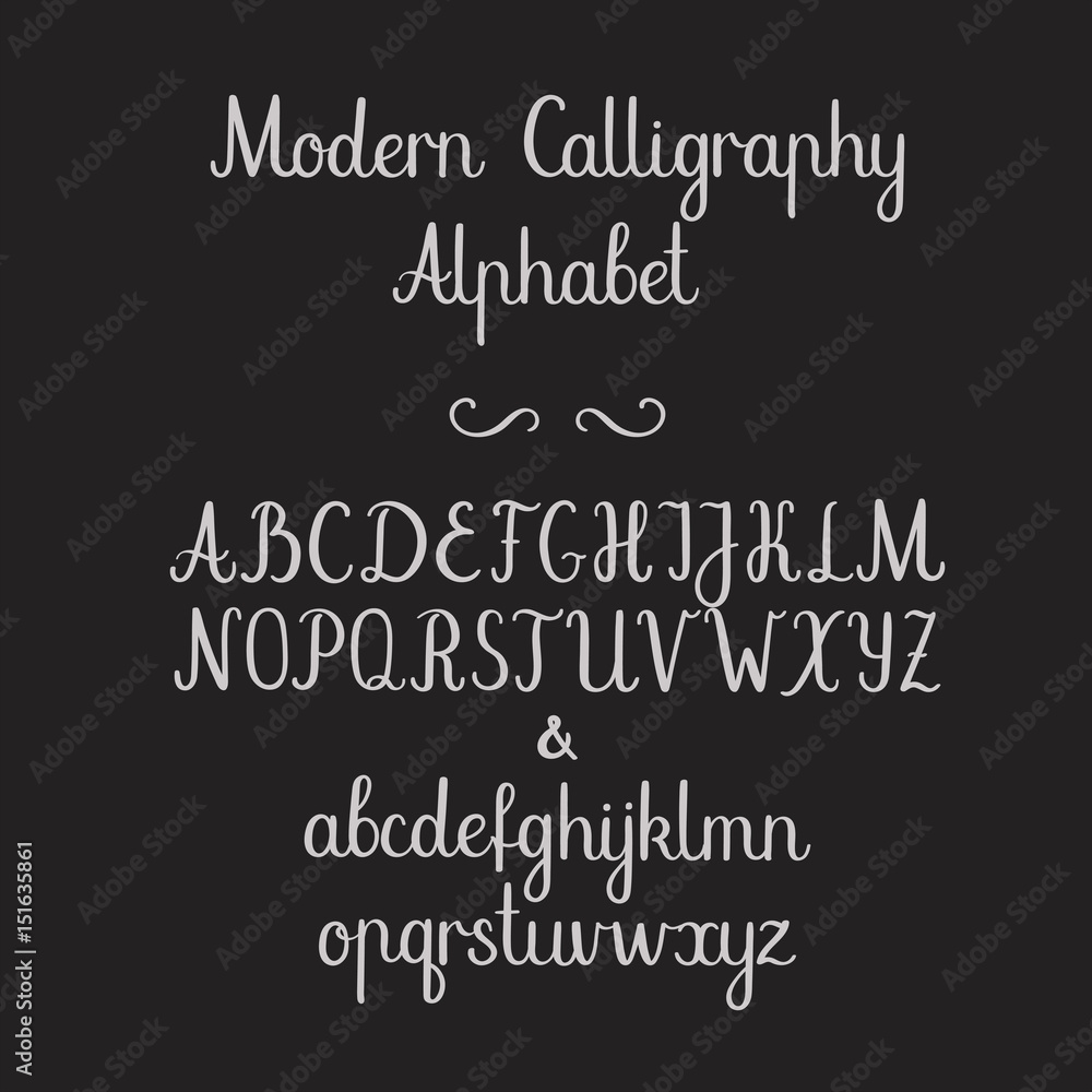 Calligraphy Lowercase N