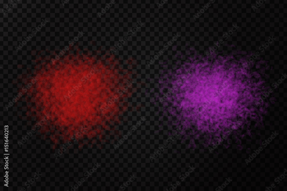 Vector realistic isolated paint powder on the transparent background ...