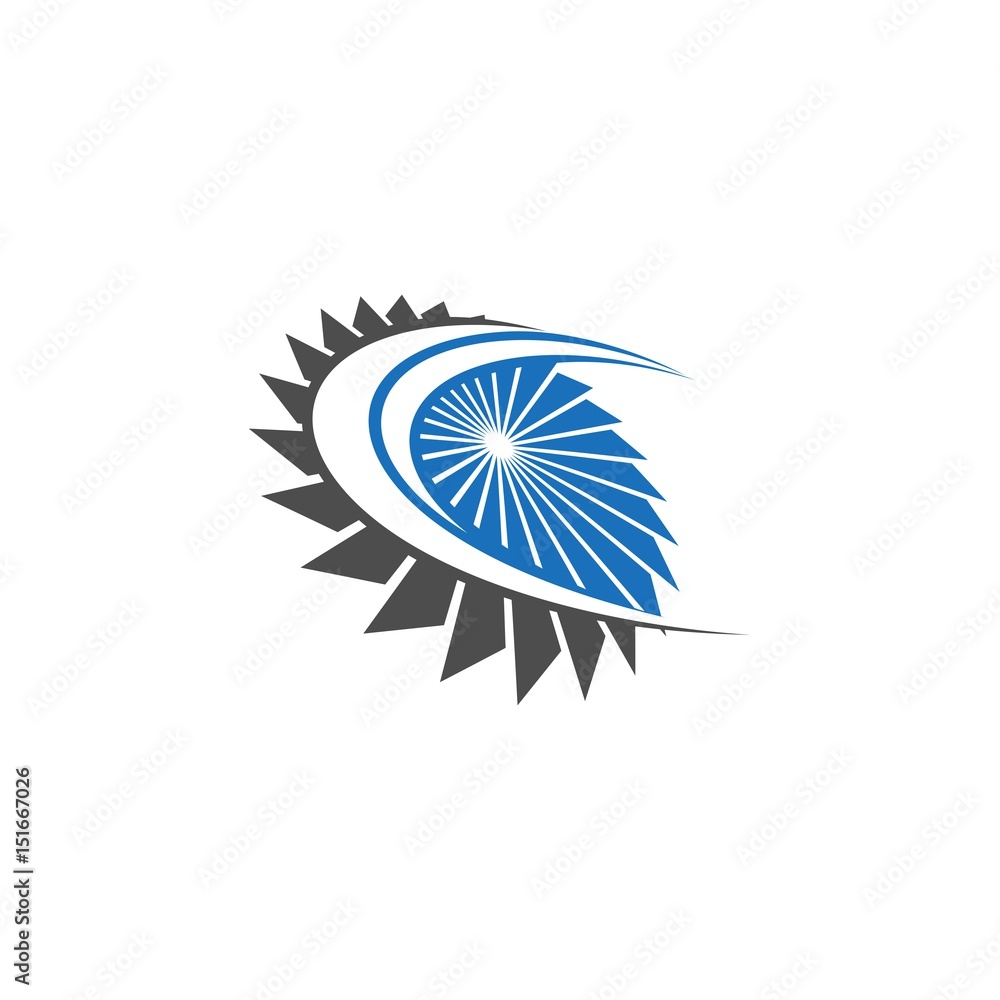 turbine logo Stock Vector | Adobe Stock