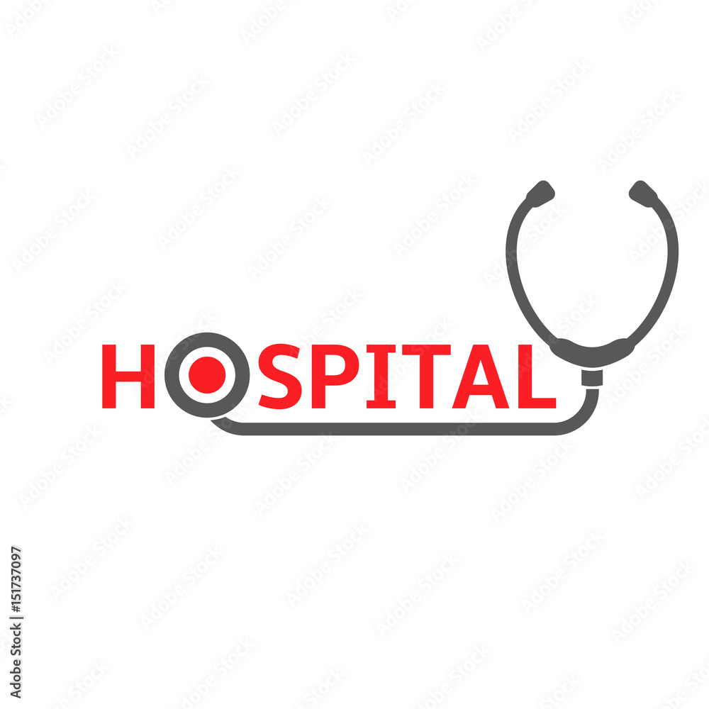 Hospital logo Stock Vector | Adobe Stock