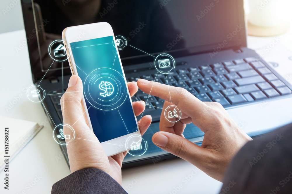 Online banking payment communication network digital technology ...