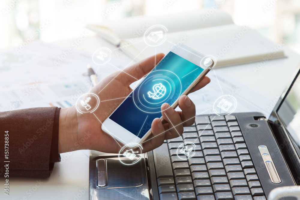 Online banking payment communication network digital technology ...