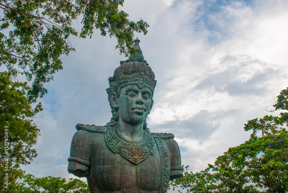 Garuda Wisnu Kencana Cultural Park, huge sculpture of Vishnu Statue ...
