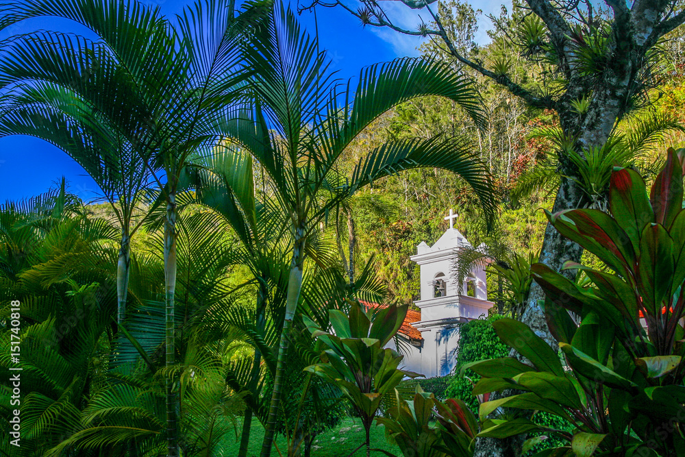 Photo & Art Print church in the rainforest in Costa Rica, Toreu