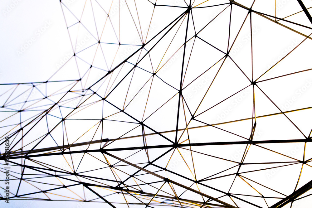 geometry design white abstract background Sci-fi texture Stock Photo ...