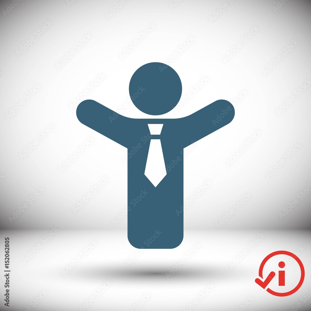 Man icon stock vector illustration flat design Stock Vector | Adobe Stock