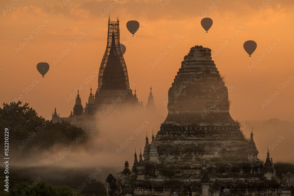 Ananda temple in Bagan repairing after damaged caused by big ...