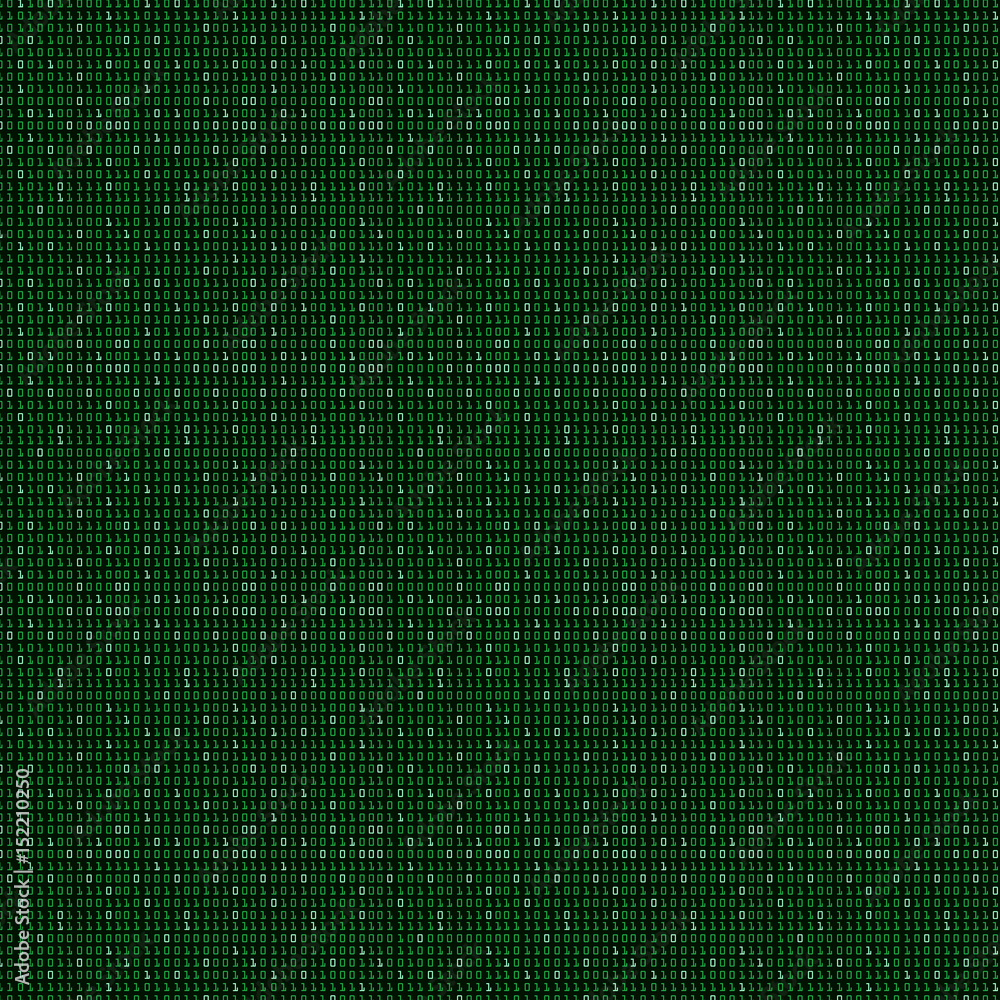 Vector matrix background with falling numbers. Concept of code ...