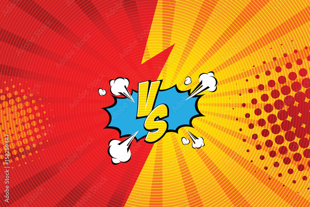 Fight backgrounds comics style design. Vector illustration. Stock ...
