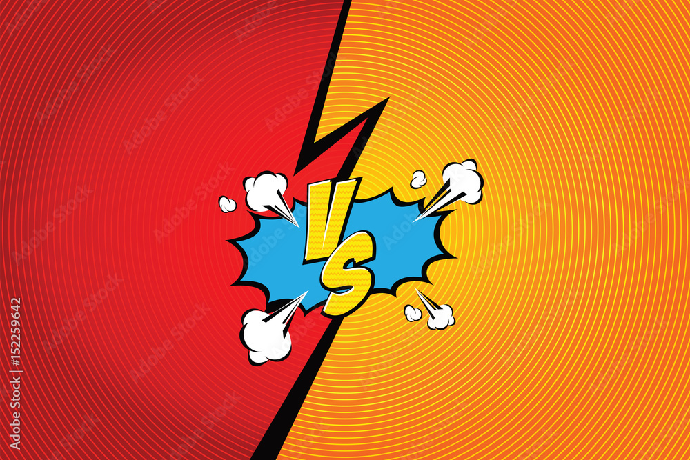 Fight backgrounds comics style design. Vector illustration. Stock ...