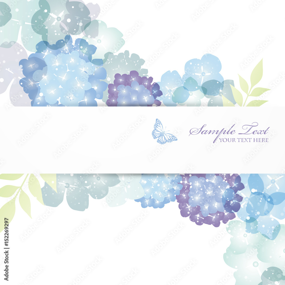 hydrangea background Stock Vector | Adobe Stock