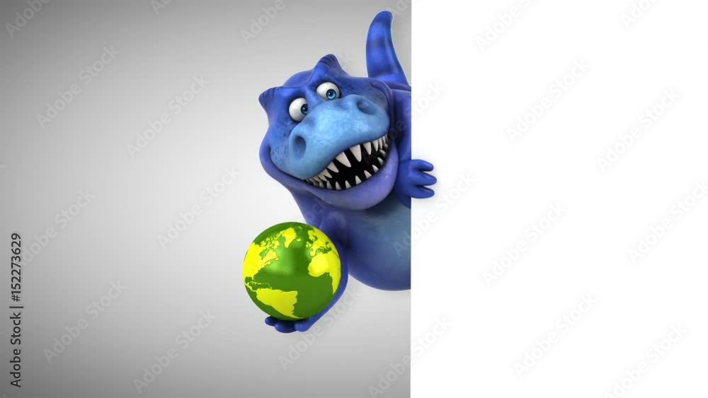 Fun dinosaur - 3D Animation Stock Video | Adobe Stock