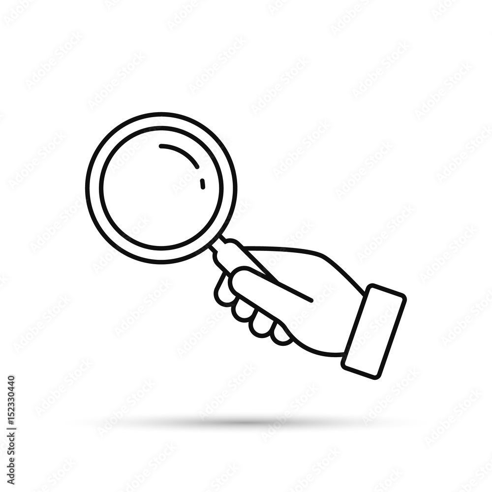 Magnifying Glass With Hand